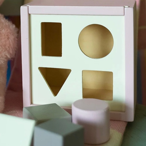 Toys | Wooden Shape Sorter Box Pink | Poshmark